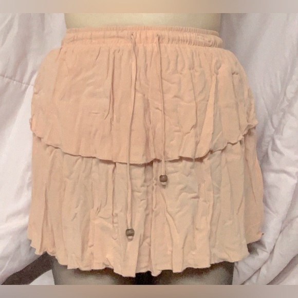 Forever 21 | Skirts | Forever 2 Peachy Pink Ruffle Mini Skirt | Poshmark